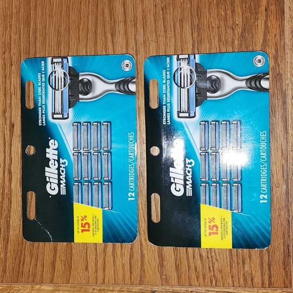 gillette | Grooming | Gillette Mach 3 2 X 2 Pack | Poshmark
